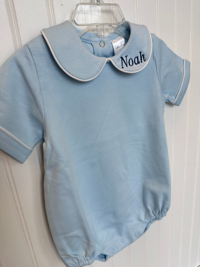 Blue Piped Collar Bubbles – Southernly Stitched Designs, LLC