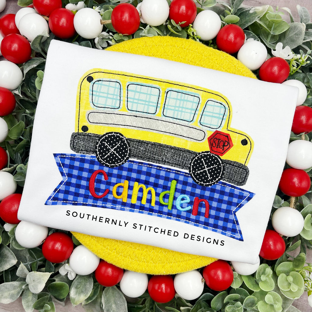 School Bus Banner – Southernly Stitched Designs, LLC