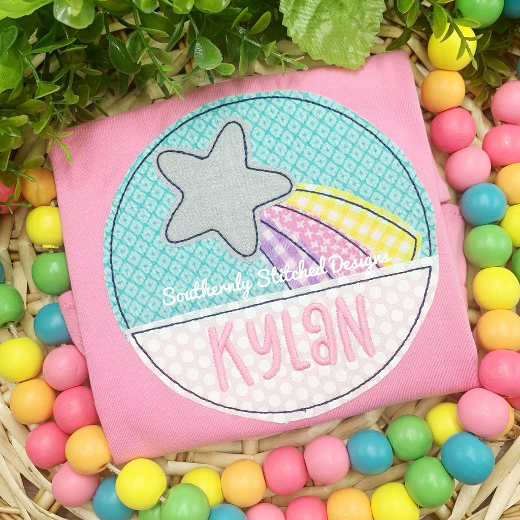 Shooting Star Name Plate – Southernly Stitched Designs, LLC
