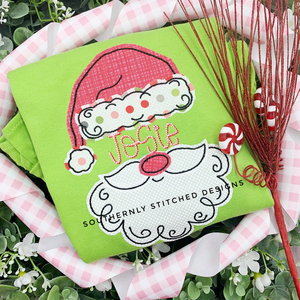 Split Santa – Southernly Stitched Designs, LLC